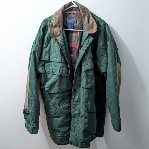 Pendleton | Jackets & Coats | Vintage Pendleton Forest Green Canvas ...